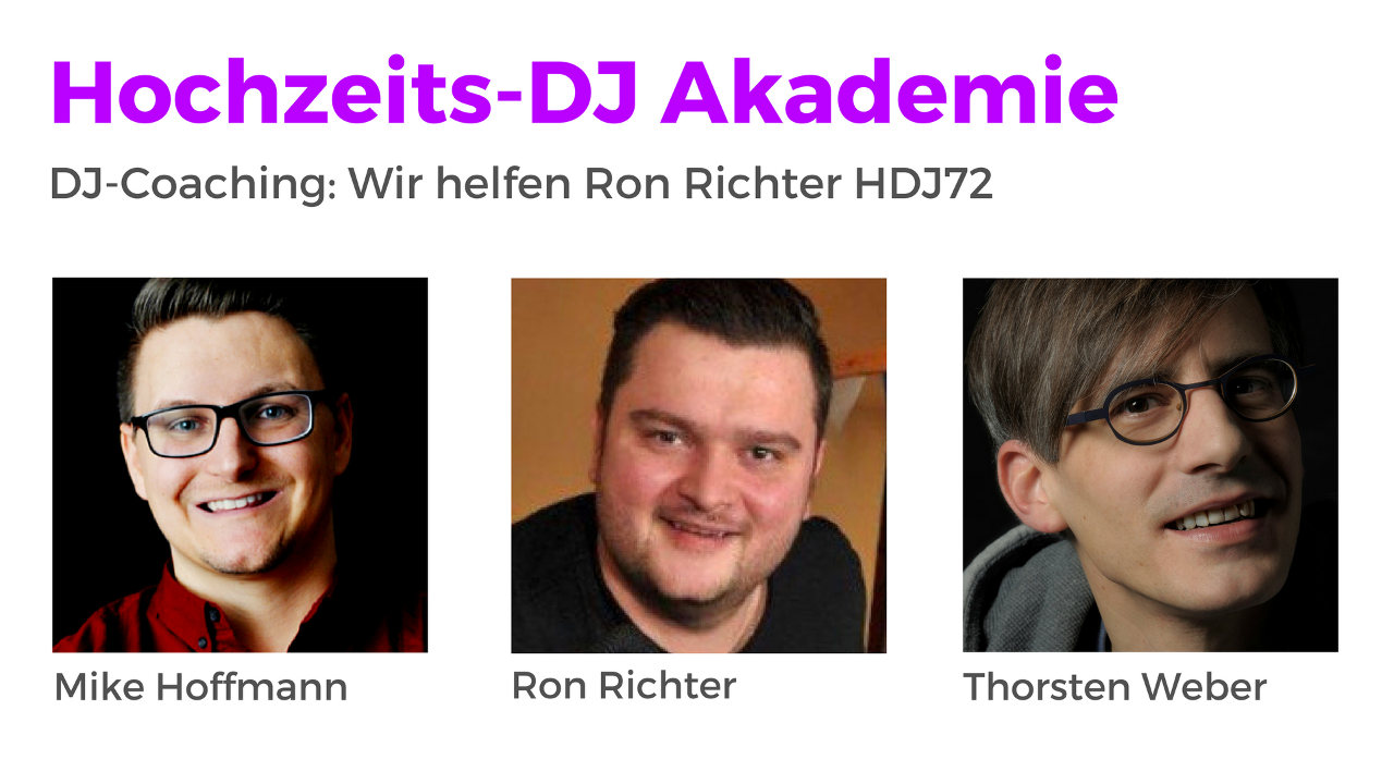 DJ-Coaching: Wir helfen Ron Richter mit seiner Homepage und Social ...